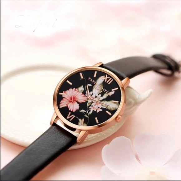 Accessories | Rose Gold Flower Face Watch | Poshmark
